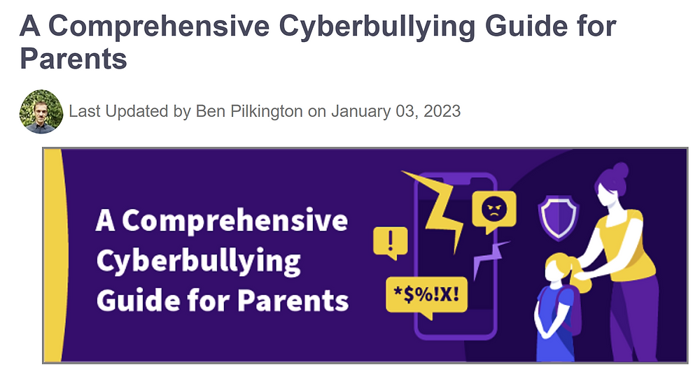 A Comprehensive Cyberbullying Guide for Parents