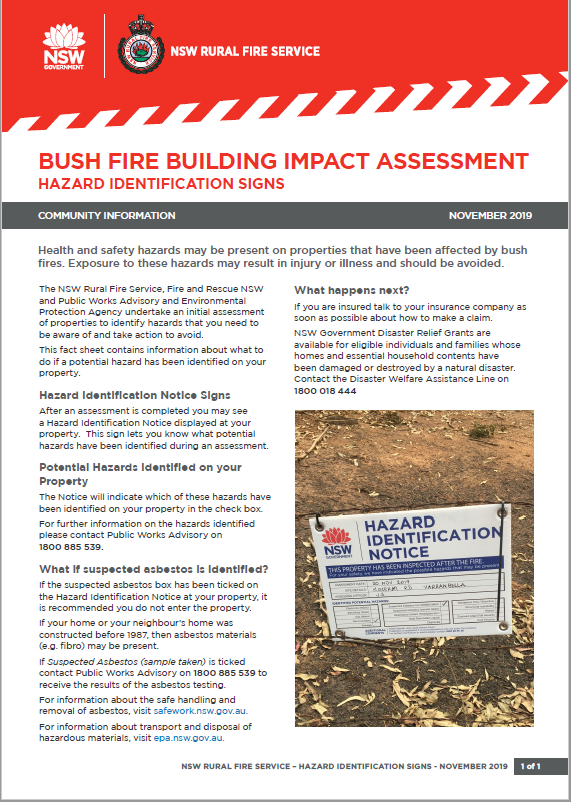 Hazard identification notices explained