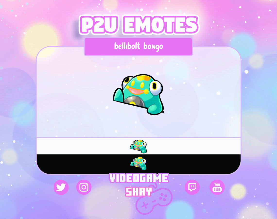 Bellibolt Pokemon Bongo Tap Animated Emote | VideoGame Shay