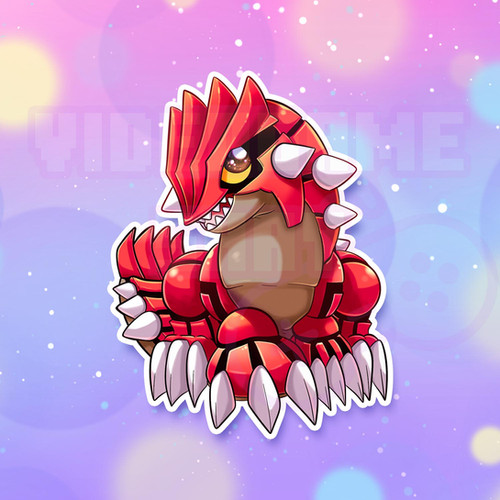 Pokemon Hoenn Legends 3" Vinyl Groudon Sticker or Shiny Groudon Sticker ...
