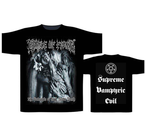 Cradle Of Filth : Supreme Vampiric Evil Band Shirt | Argys Records