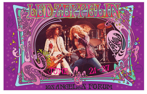 Led Zeppelin : June 21-27 L.A. Forum Poster | Argys Records