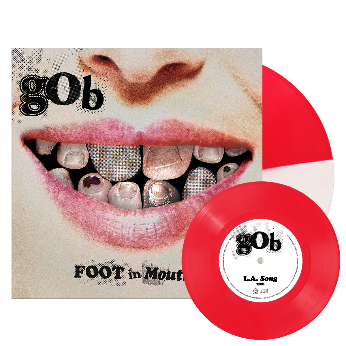 Gob : Foot In Mouth Disease 20th Anniversary red/white Vinyl with 7 ...