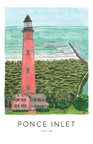 Ponce Inlet, Florida Print | jellypressco
