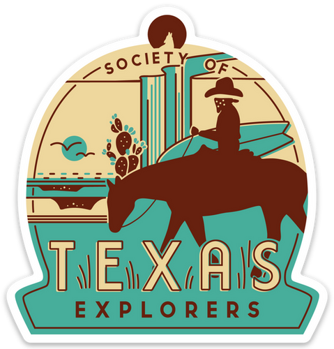 Society of Texas Explorers Sticker | jellypressco