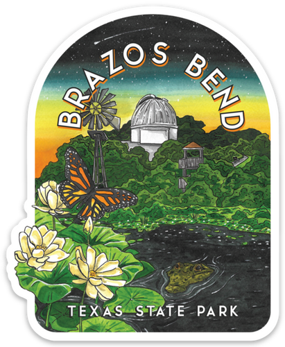 Brazos Bend TX State Park Sticker | jellypressco