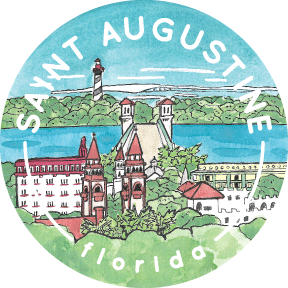 Saint Augustine Travel Sticker | jellypressco