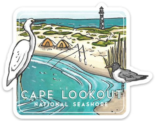 Cape Lookout National Seashore Sticker | jellypressco