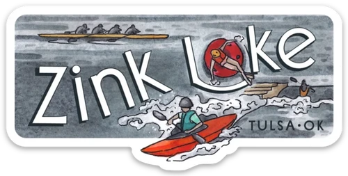 Zink Lake Tulsa, OK Sticker | jellypressco