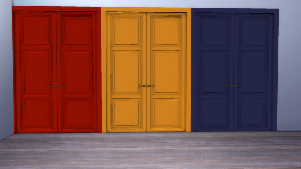MInc-Sims Double Panel Doors