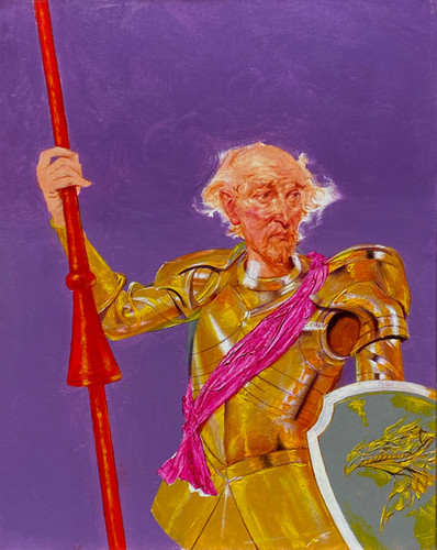 Richard Bober: Character Study of Don Quixote in Golden Armor | wowwow