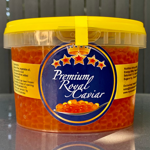 Premium Royal Caviar Tasmanian /Kosher 500g | Red Caviar Gourmet