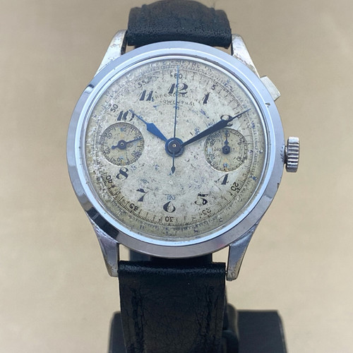 Lowenthal Chronograph landeron Hahn 1940's | Xamlam Strap