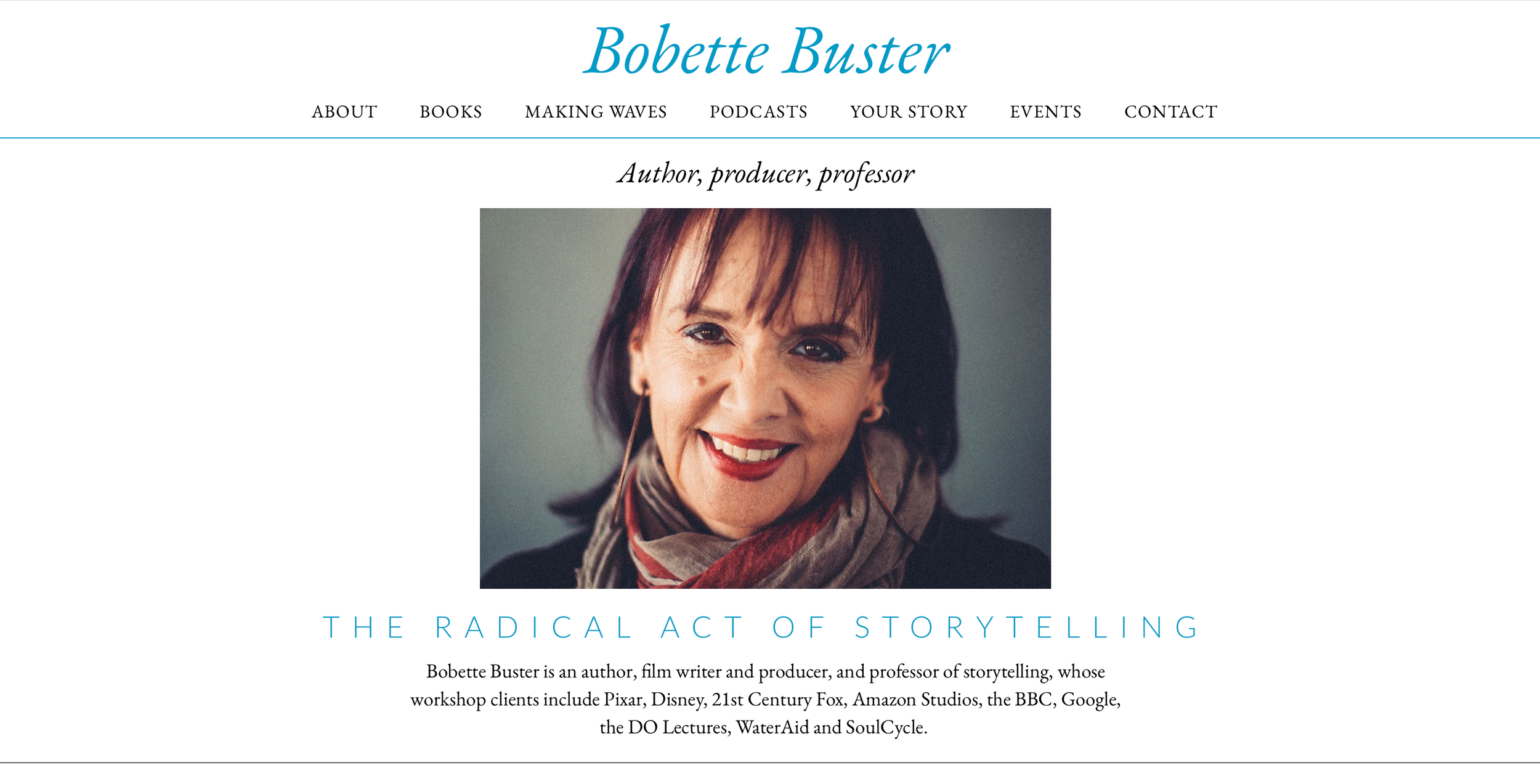 Bobette Buster | professor of storytelling