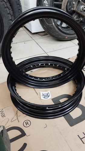 Par de Aros r-16 color negro | ZDR CUSTOM MOTO