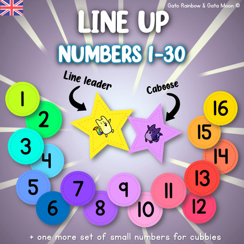 Line up numbers 1-30 | Recursos