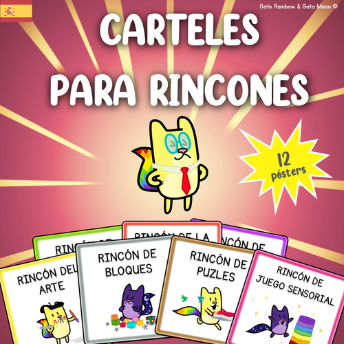Carteles para los RINCONES o CENTROS de la clase | Recursos