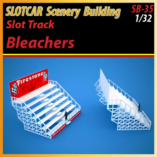 Slotcar Scenery Building Trackside Bleachers | MHS Model Products