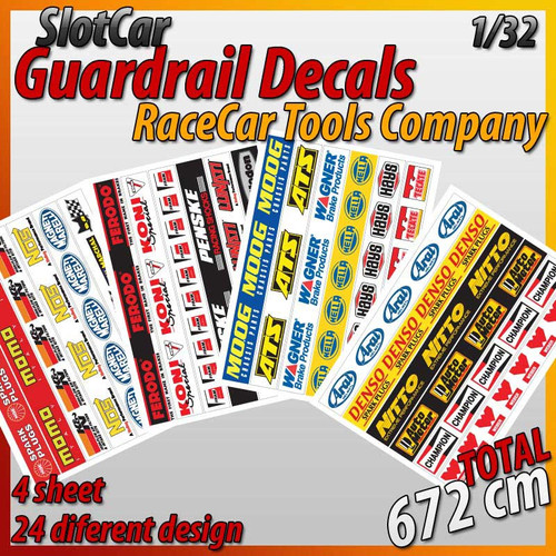 Guardrail Decals “Car Tool Company” Themed (Clear Style) | MHS Model ...