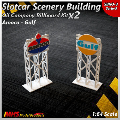 Slotcar Scenery Building 1:64 Scale Billboards (Amoco-Gulf) | MHS Model ...