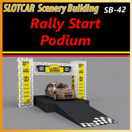 Slotcar Scenery Building Rally Start Podium Serie-1 | MHS Model Products