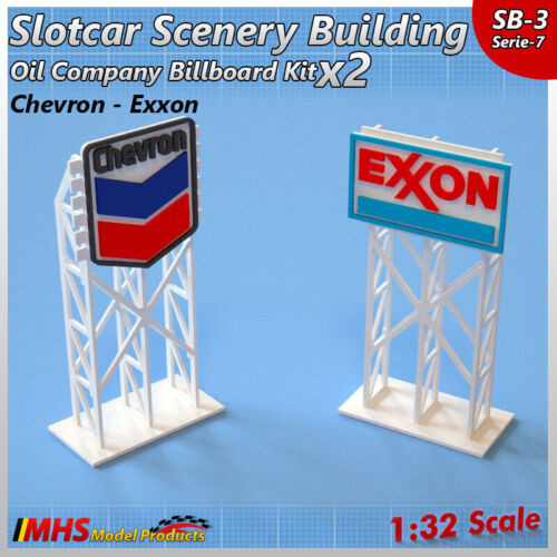 Slotcar Scenery Building Logo Billboards (Chevron-Exxon) | MHS Model ...