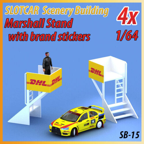 Slotcar Scenery Building 1:64 Scale 4X Marshall Stand | MHS Model Products