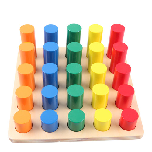 Colorful Cylinder Sorting Board | Adotoys
