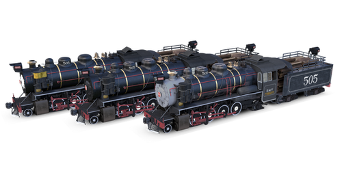 Pack Locomotiva Mikado RMV 2-8-2 n.505 | Train Sim Design