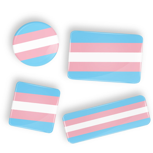 Transgender Pride Flag buttons | Piratito