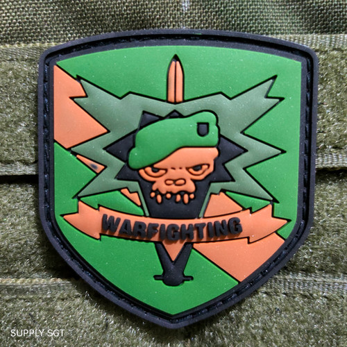 WARFIGHTING PVC PATCH GREEN | SUPPLY SERGEANT PH