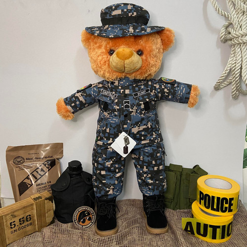 BJMP DELTA UNIFORM TEDDY BEAR | SUPPLY SERGEANT PH