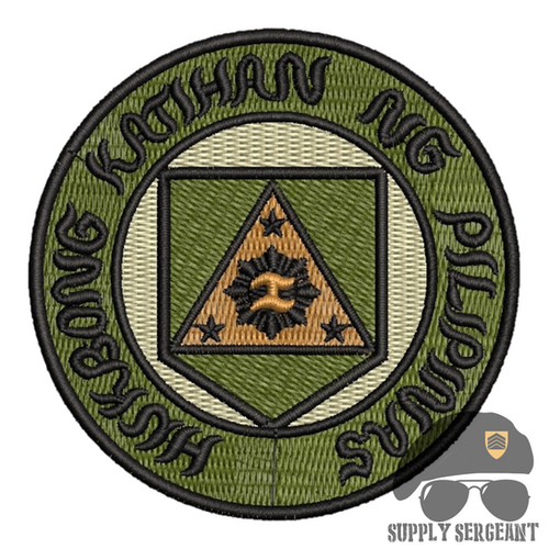 PH ARMY LOGO EMBROIDERED PATCH | SUPPLY SERGEANT PH