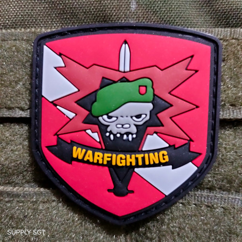 WARFIGHTING PVC PATCH RED | SUPPLY SERGEANT PH