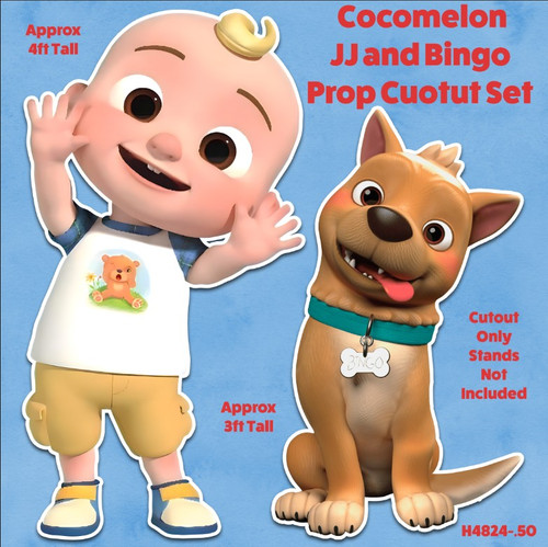 H4824 JJ AND BINGO COCOMELON PROP CUTOUTS | GPS