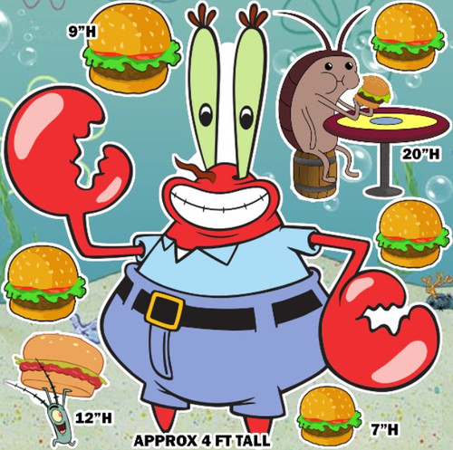UP1166 SPONGEBOB MR CRABBS PROP PANEL | Kecutefiestaprops