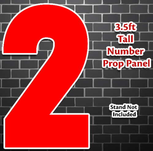 3.5FT RED NUMBER PROP PANEL H3302 | GPS