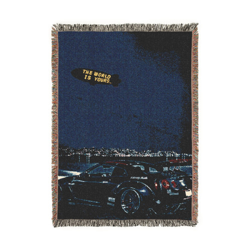 The World is Yours Woven Blanket/Tapestry | High Octane