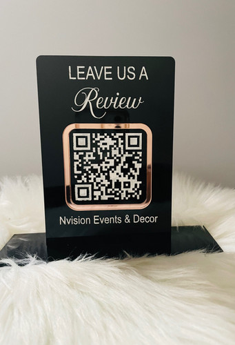 Acrylic REVIEW Sign | Nvision