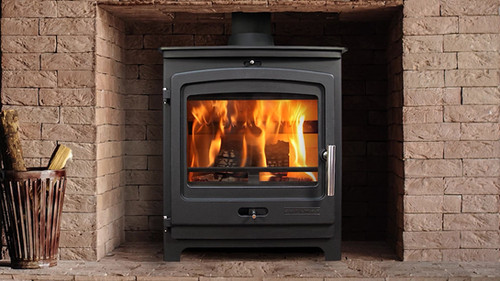 P2 Contemporary Multifuel Stove Low Legs | The Fireplace Centre