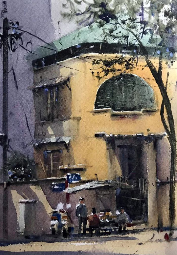 The nostagic beauty of Hanoi streets in sketches