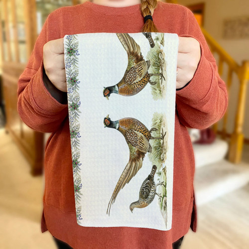 Pheasant and Quail - Tea Towel | Ellen Theory