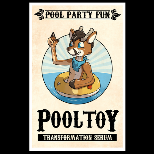 Pool Toy Transformation Poster | Choco Pony Tarot