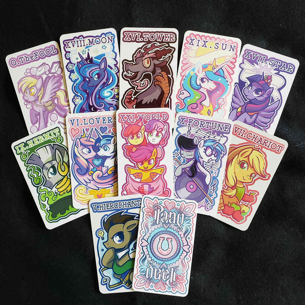 Pony Major Arcana Cards | Choco Pony Tarot