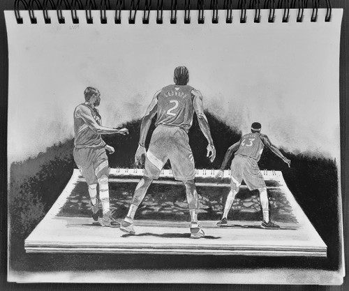 ORIGINAL SKETCH | Toronto Raptors | 9" x 12" | mysite