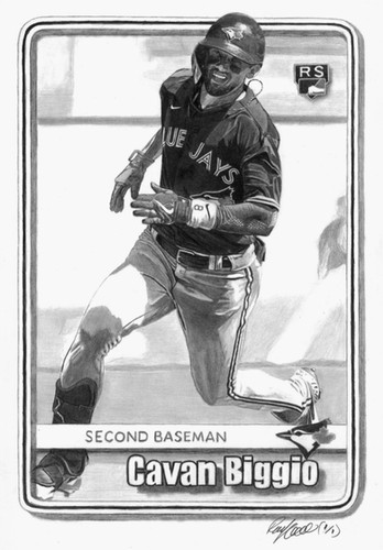 ORIGINAL ART | Cavan Biggio | 8" x 10" | mysite