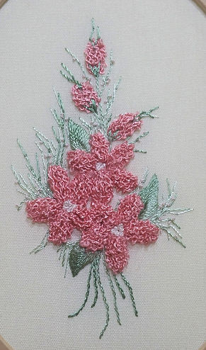 5105 Boucle Rose Bouquet Print | EdMar Online