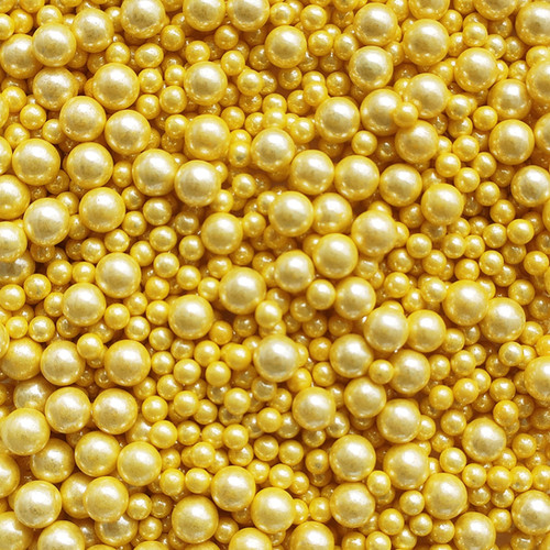 Deluxe Yellow Gold Solid Sprinkle Blend, Basics 120g | PICNARTsugar Pty Ltd