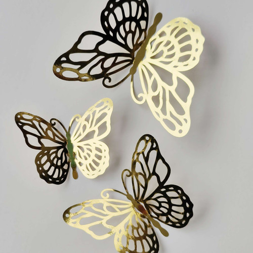 Gold Butterfly Cake Toppers 12 Pack | PICNARTsugar Pty Ltd