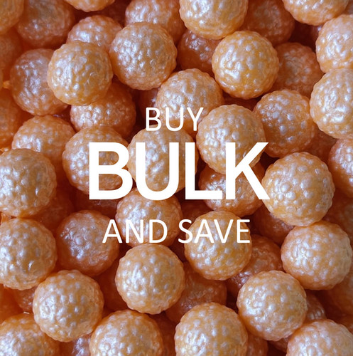 Orange Shimmer 14mm Textured Candy, Deluxe Pressed Candy Sprinkles Bulk ...